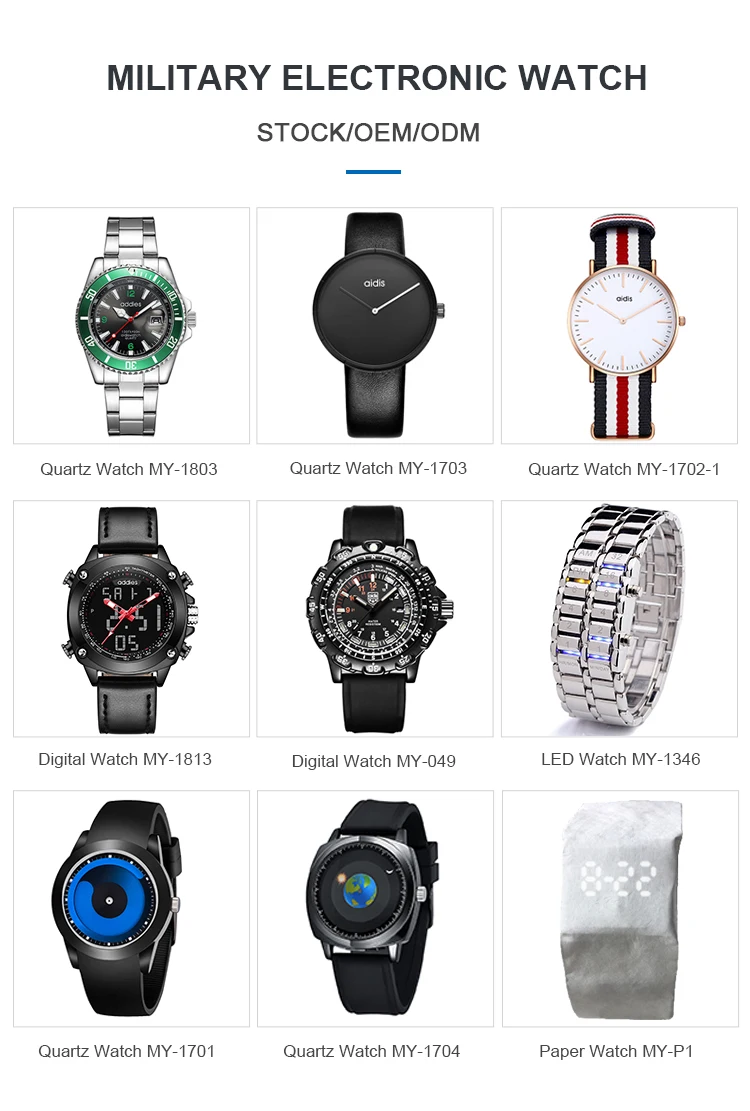 Addies Vigor Men Watch Slim Quartz Watch 3atm Waterproof Simple Black ...