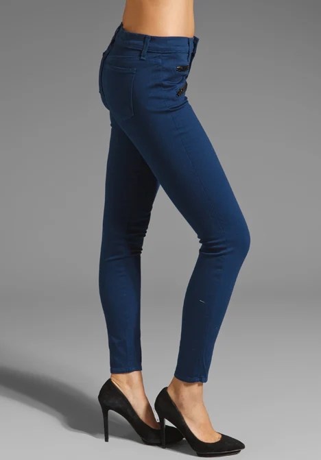 New Colored Skinny Jeans Women Jeans Front To Back Zipper Jeans ...