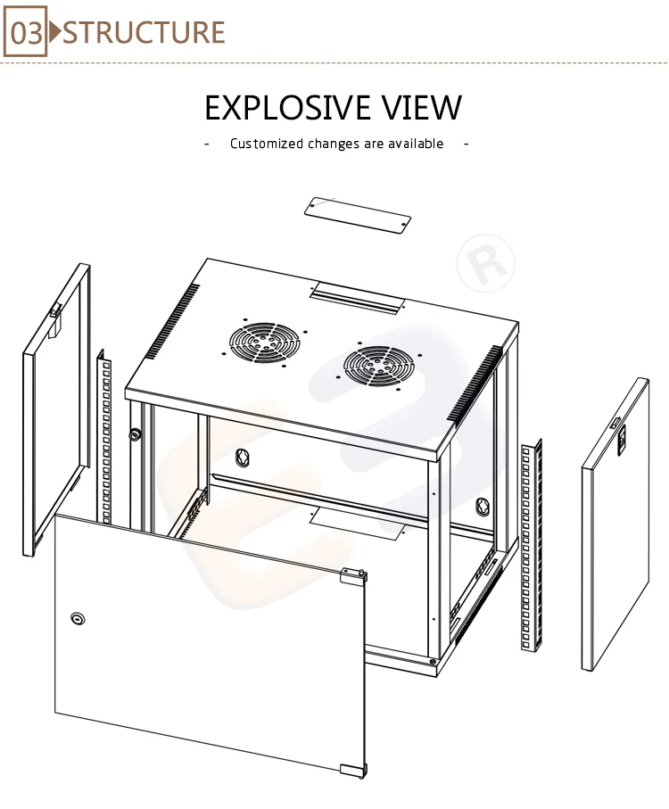 Network Structured Cabling System,Soho Office Data Center,Wall Mount 6u ...