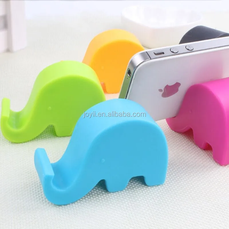 Cheap And Eco-friendly Plastic Phone Holder Cute Elephant Phone Stand ...