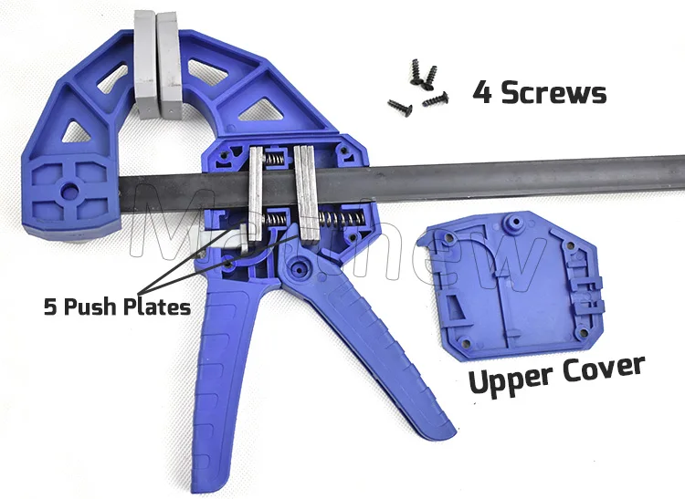 Quick Release Woodworking Plastic Bar Clamps With Deep Throat - Buy ...