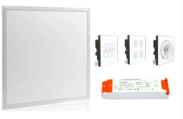 36W 40W Dali Dimmable LED Flat Panel Light 60x60 - 20000 Hours