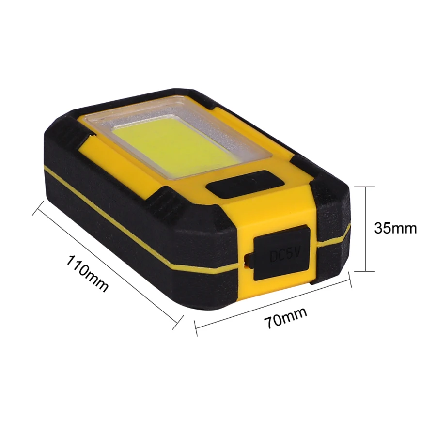 Multi-function 350lm Usb Rechargeable Battery 3w Cob Led Portable ...