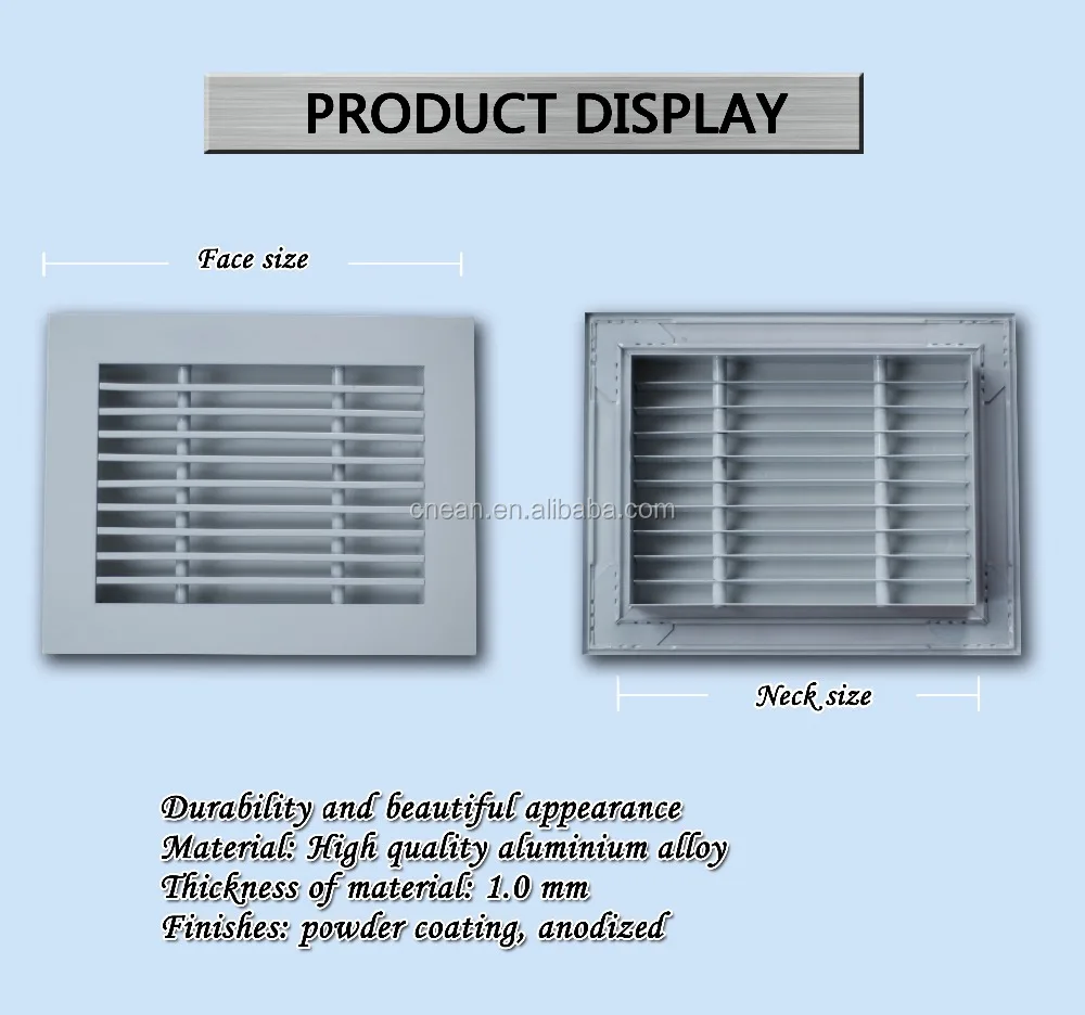 Adjustable Air Supply Ac Grille With Different Size And Drum Louvers ...