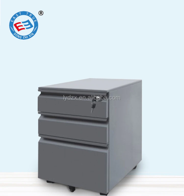 Steel Movable under Desk Mobile Pedestal Sheet Metal 3-Drawer Mini ...