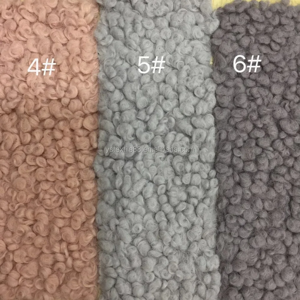 Loop Pile Wool Knit Fabric Fashion Wool Fabric For Women Coats - Buy ...