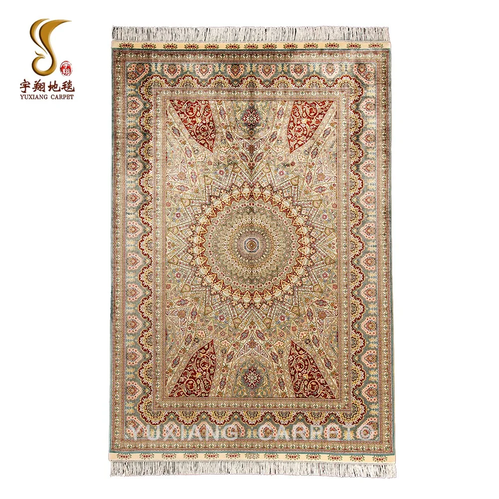 Yuxiang 4*6ft Saudi Carpet Factory Handmade Persian Silk Carpet Rug ...