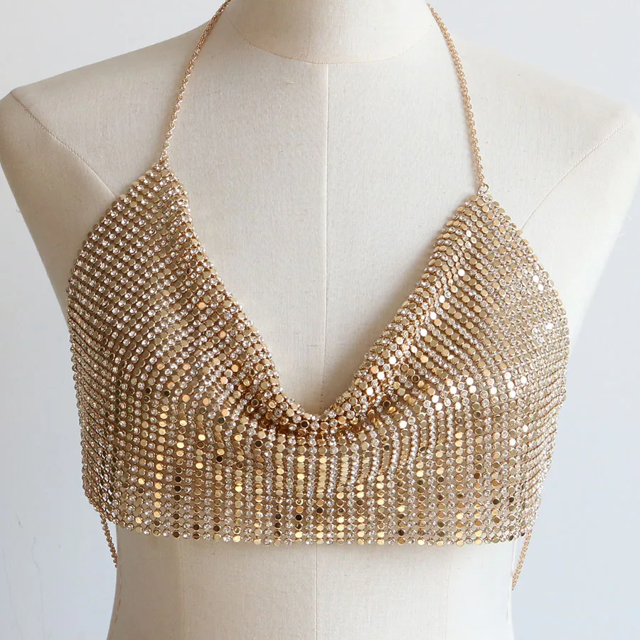 Body Chain Bra Harness Jewelry With Crystal For Women - Buy Chain Bra ...