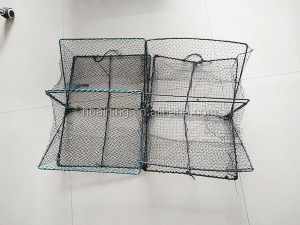 Square Fishing Folding Crab Traps - Durable & Efficient
