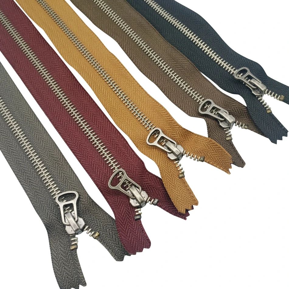 Open End Metal Zipper For Bags Garment Shoes Or Long Chain Metal Zipper ...