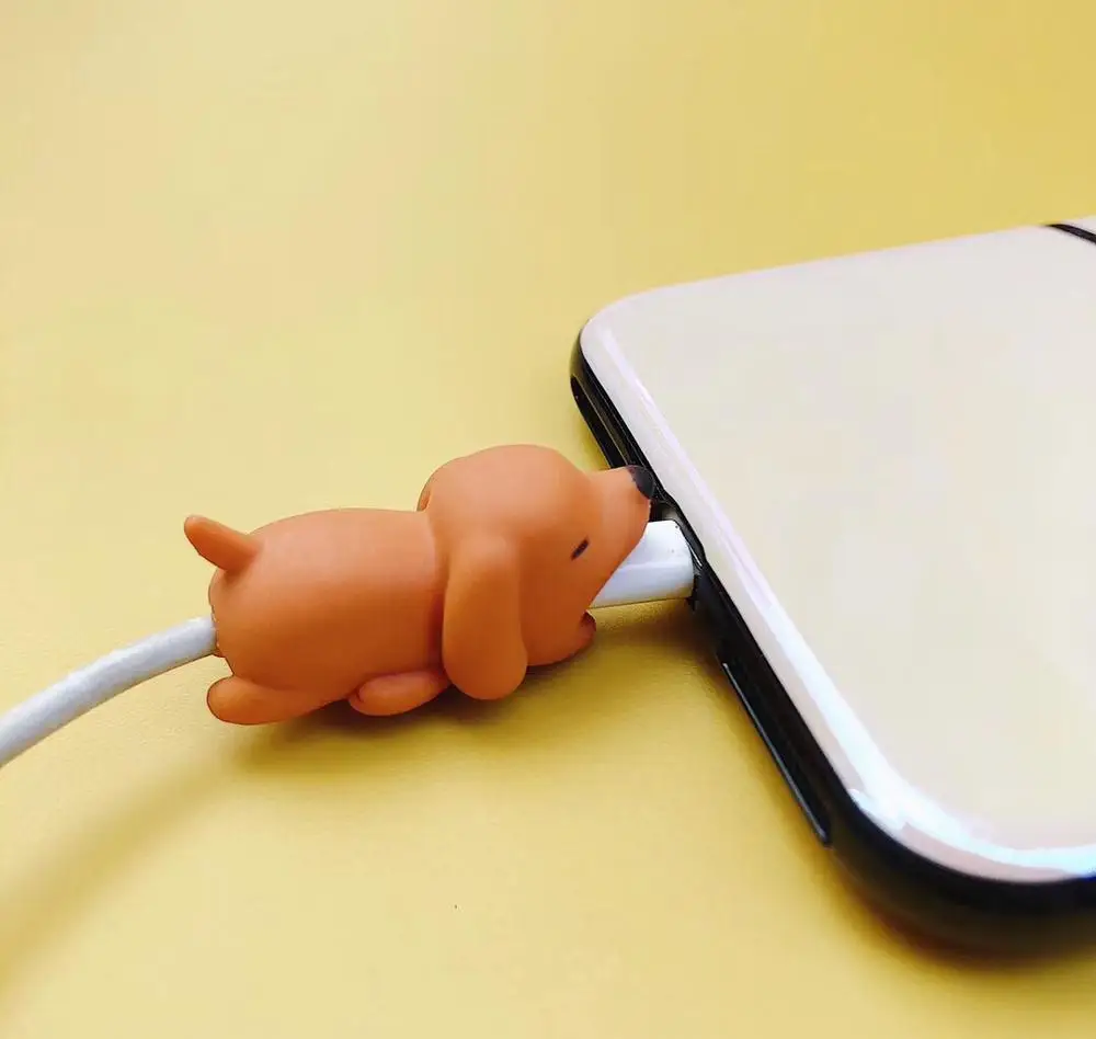 Cartoon Animal Bite Decorative Usb Cable Protector - Buy Usb Cable ...