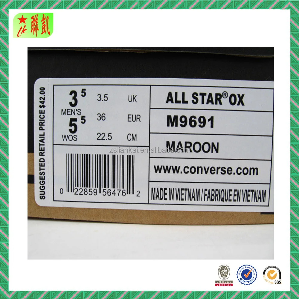 Customized Shoe Sticker Paper - 500 Pcs Adhesive Labels
