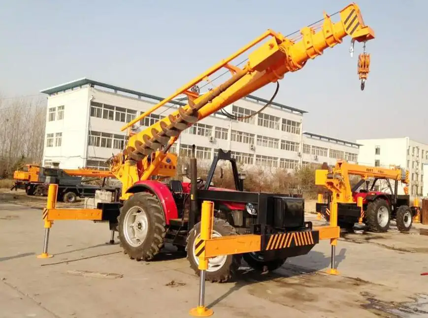 8 Ton Chinese Crane with Auger - Max Lifting Height 25m