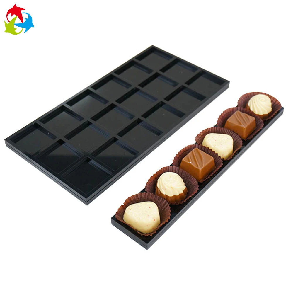 Custom Made Disposable Plastic Chocolate Tray With Divider - Buy ...