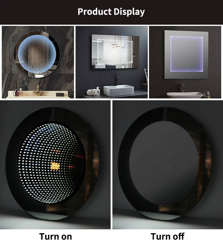 Espejo De Pared 3d Led Infinity Con Luces,Personalizado,Para Colgar En ...
