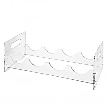 Clear Acrylic Bottles Holder Display Shelf Storage Wine Acrylic Rack ...