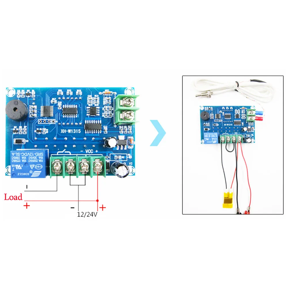 Xh-w1315 Digital High Temperature Controller Dc 12v 24v 220v -30~999 ...