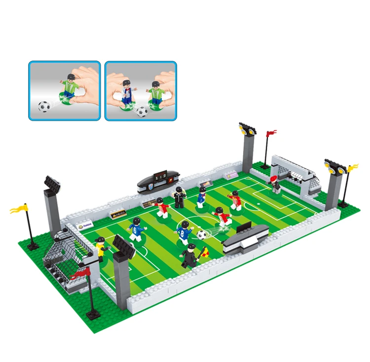 World Cup Sport Soccer Game With Action Figures Building Bricks 381pc ...