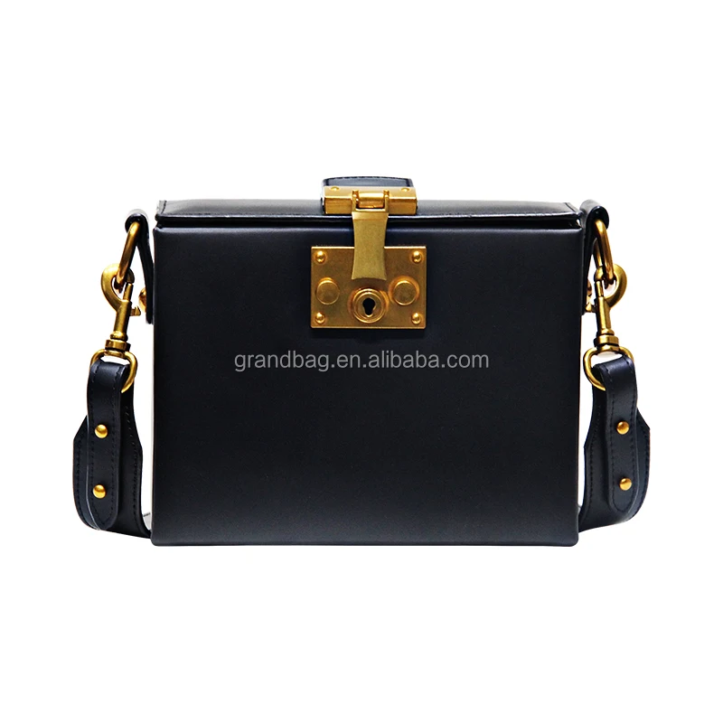Designer Genuine Smooth Leather Box Structured Crossbody Bag Handbags ...