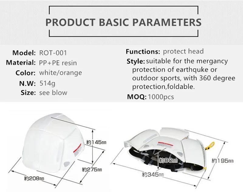 Folding Safety Helmet - Best Earthquake Disaster Protection