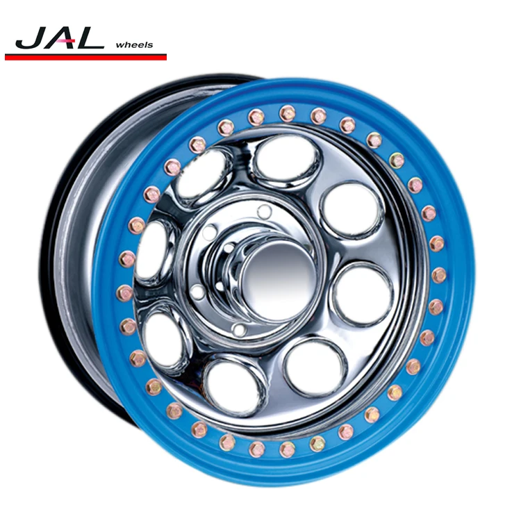 Factory Supply 16inch Real Black Beadlock Offroad Steel Wheels 17x8 ...