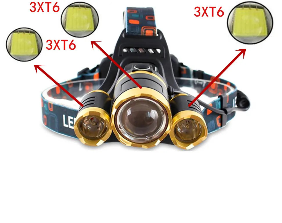 High Power Led Headlamp,Most Powerful Rechargeable Led Headlamp,10w Xml ...