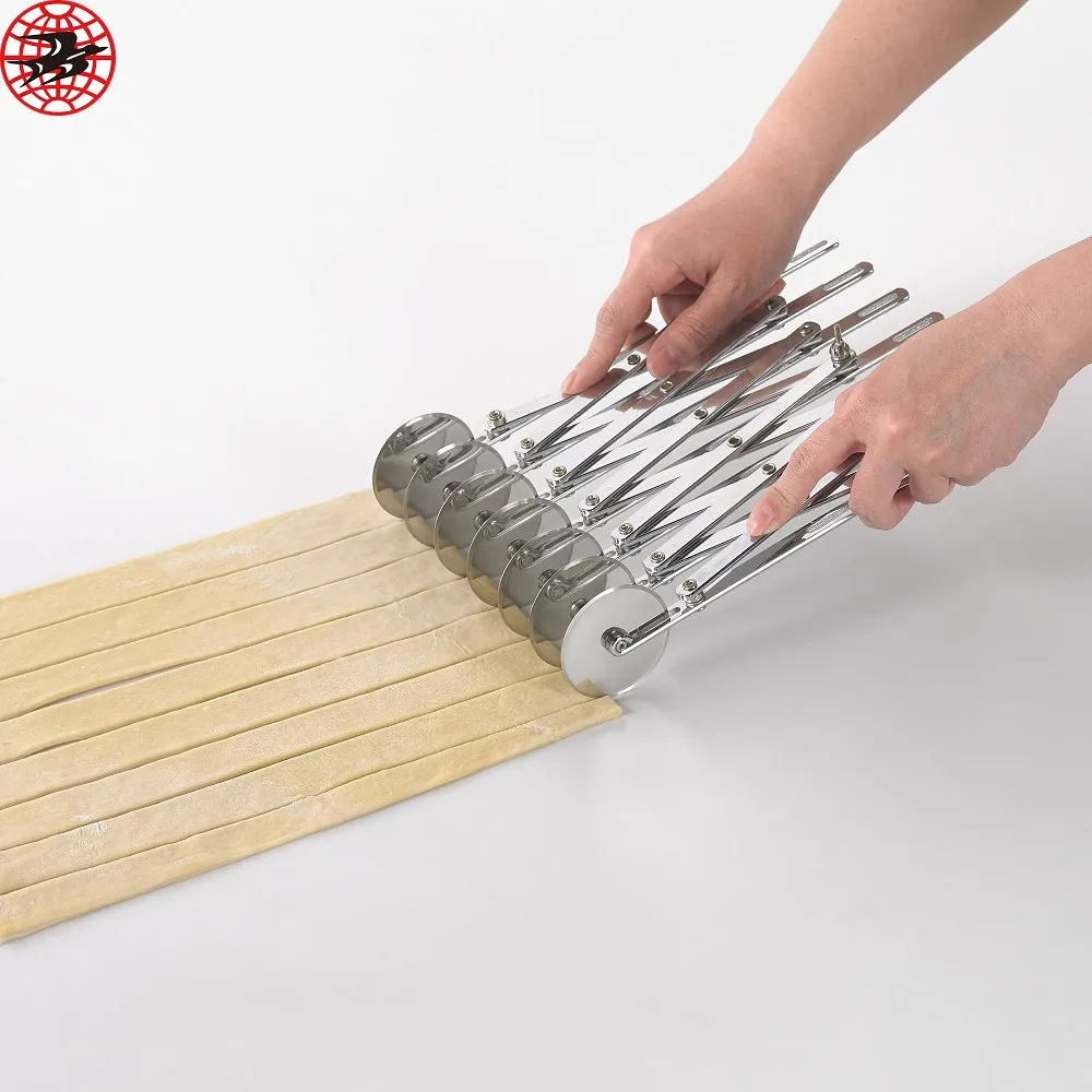 Multi-functional 7 Wheels Plain Blade Expandable Dough Cutters - Buy ...