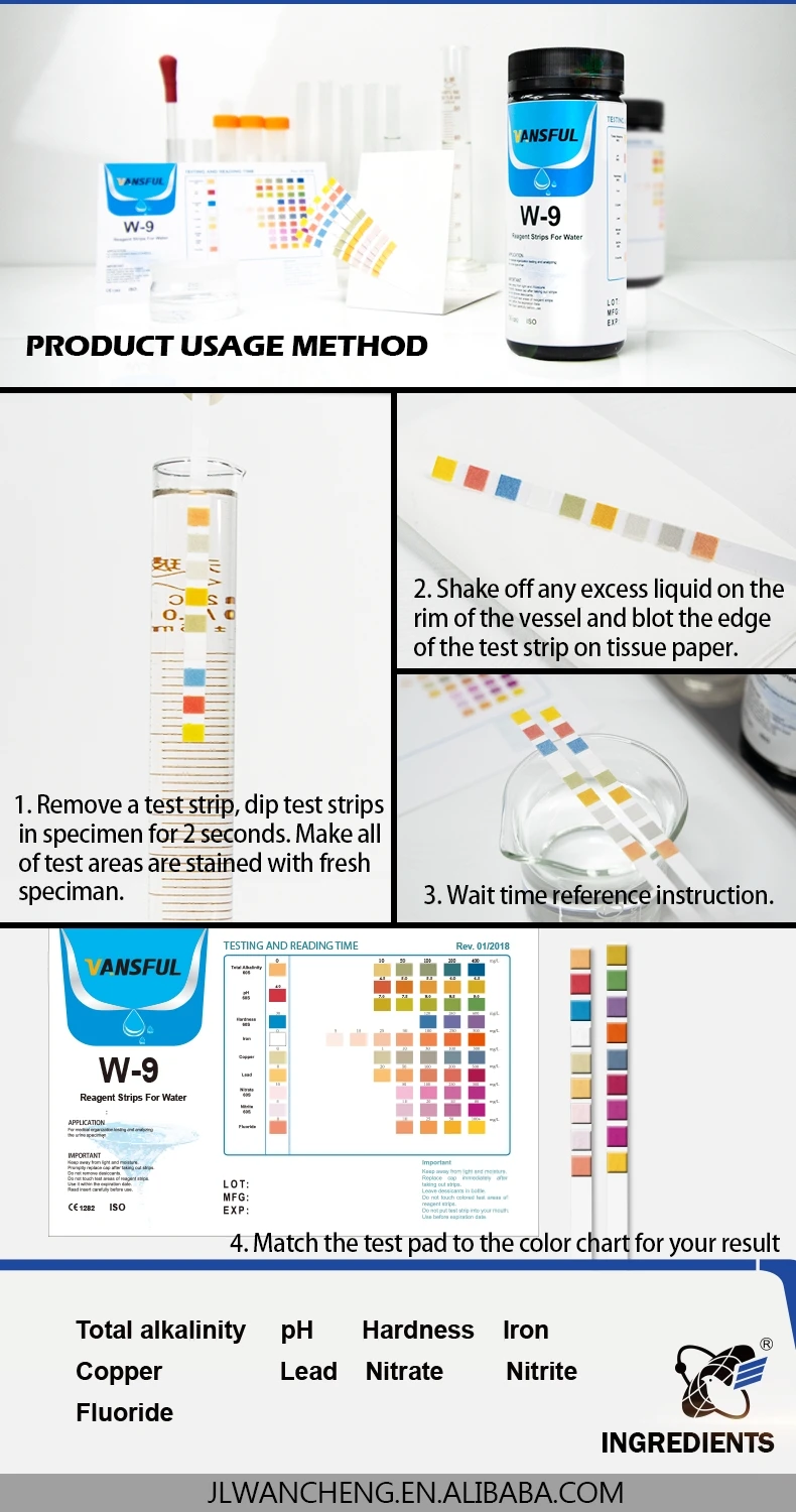 9 In 1 Drinking Water Test Strips,Best Kit For Accurate Water Quality ...