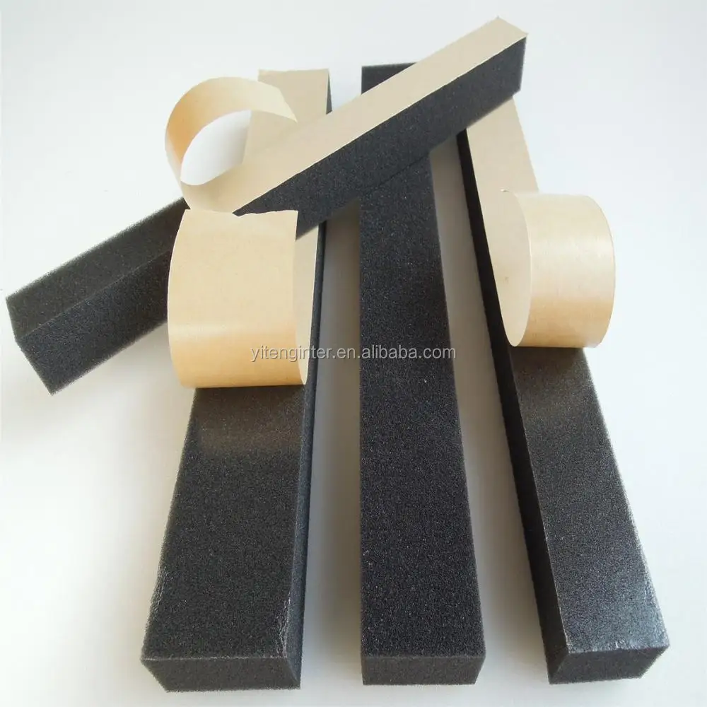 High Density Polyurethane Foam Strips with Adhesive Tapes