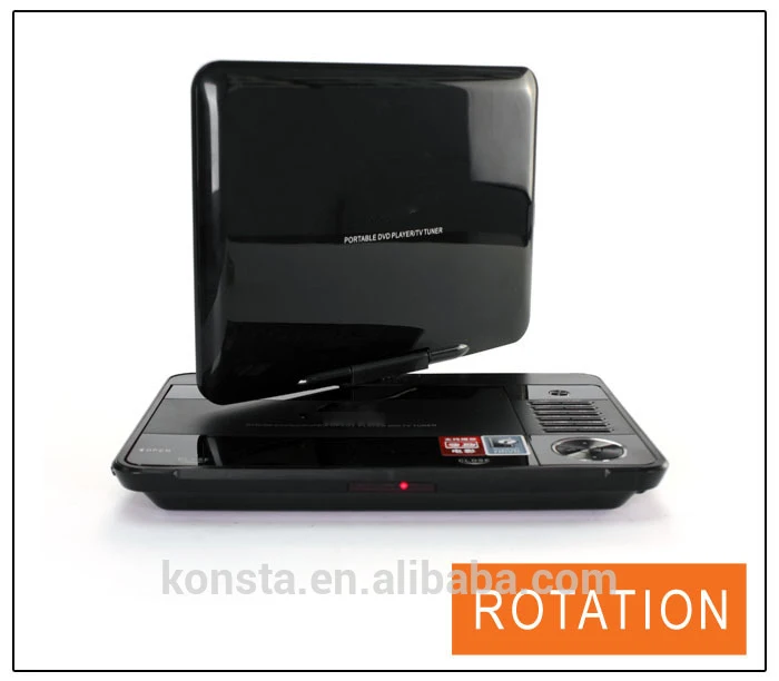 9" Portable Car Dvd Vcd Cd Mp3 Mp4 Player With Dvb-t2 Tv Digital Tv Usb Sd Support Pvr Function ...