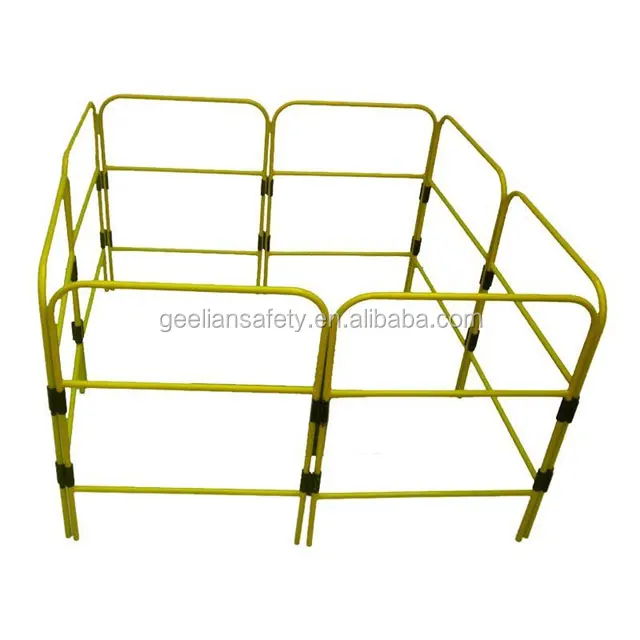 Space Saving Yellow Pedestrian Manhole Guards/Pit Guard/Barrier ...