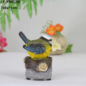 Motion Sensor Bird Statue With Sound Animal Sculpture Singing Birds ...