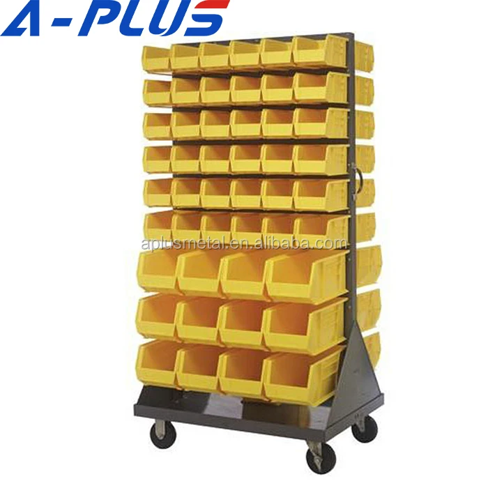 Bins Hang up Louvered Panel Bin Rack Metal Storage Racks