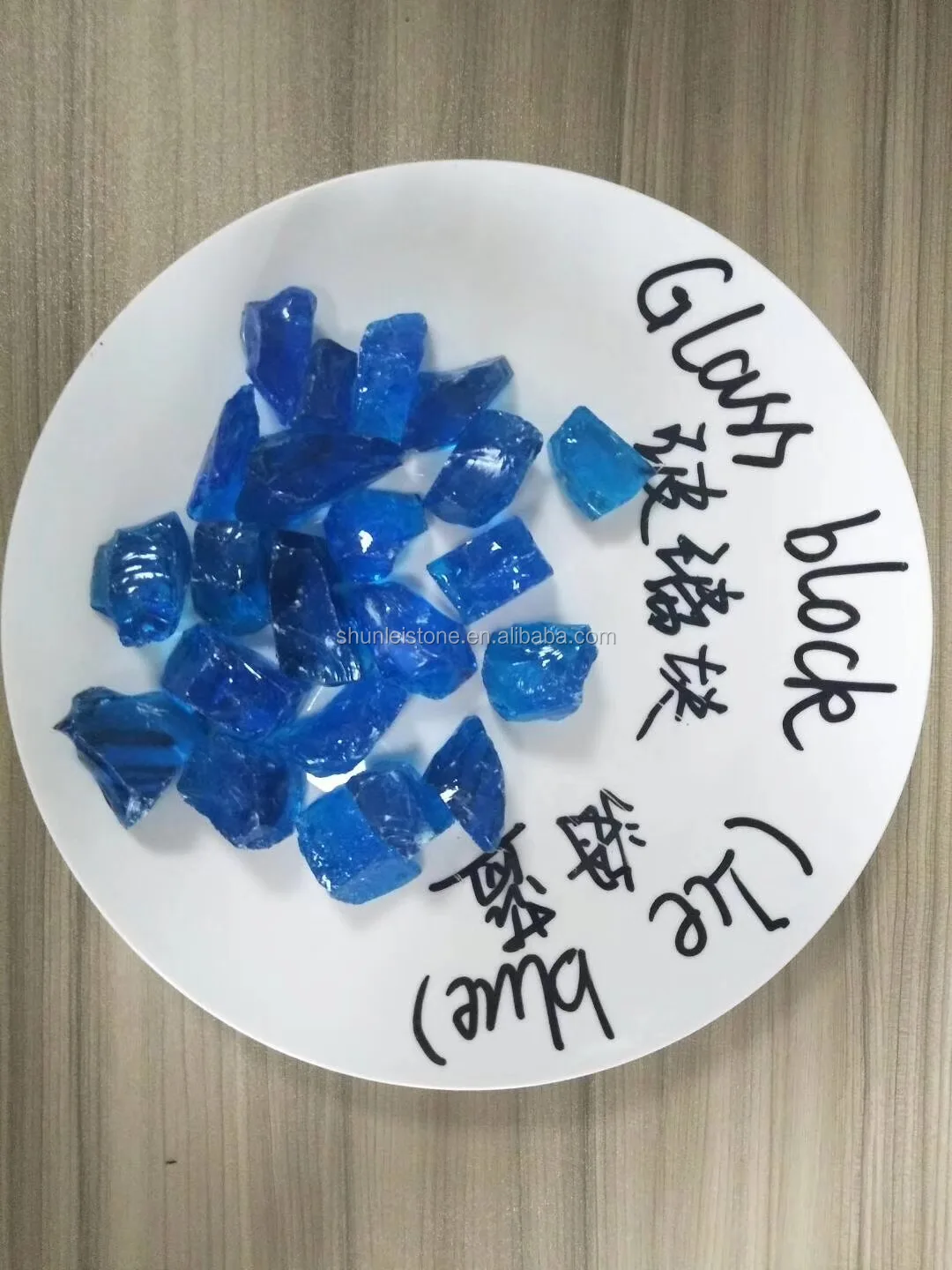 Decorative Landscaping - Aqua Blue Glass Rock Solutions