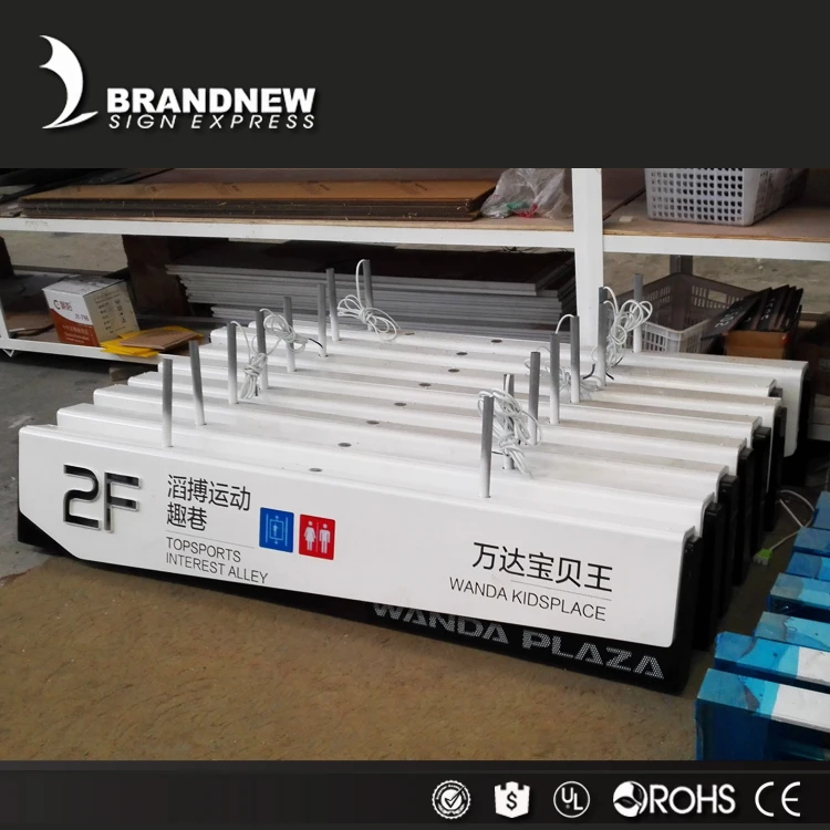 Modern Wayfinding Signage - BRANDNEWSIGN Aluminum Light Box