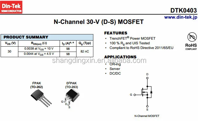 30v Led Driver Power Mosfet 20n60c &dtk0403 - Buy Led Driver Mosfet ...