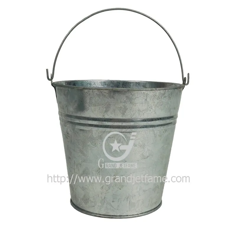 Decorative Metal Buckets with Lid - Durable & Stylish