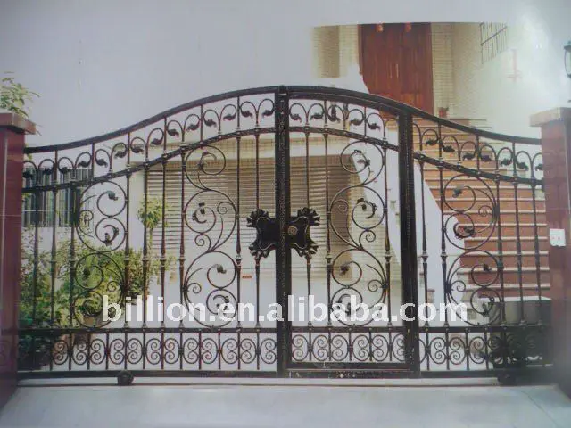 2012 New Design China Manufacture Producer Wrought Iron Crafts Gate ...