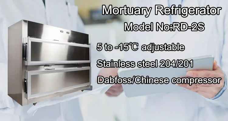 China Supplier 2 Bodies Morgue Refrigerators Stainless Steel Morgue ...