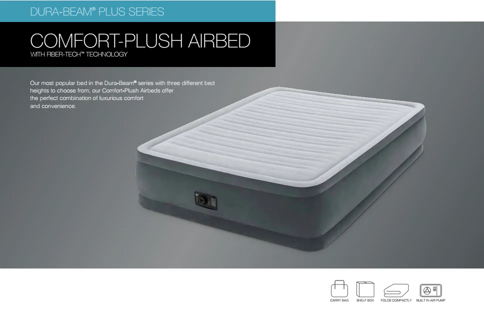 Intex 64414 Queen Raised Air Bed For Indoor/outdoor 1.52m*2.03m*46cm ...