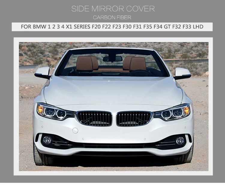 M Look Dry Carbon F32 Side View Mirror for BMW F30 F32