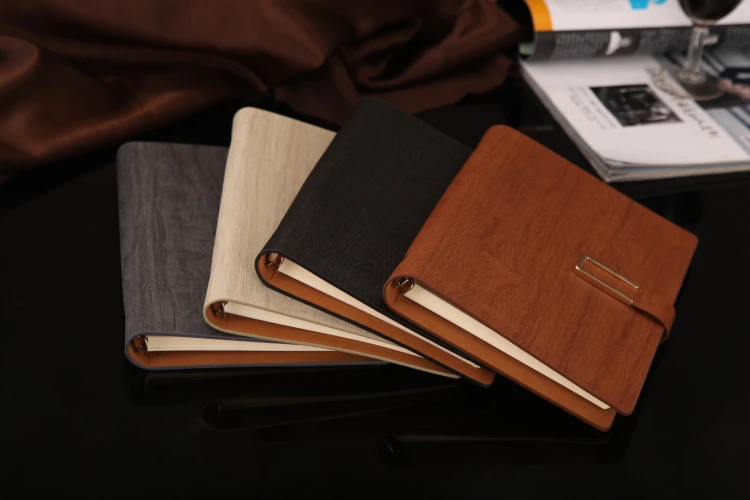 Custom B5 Luxury Wooden Design Office Notebook Organizer