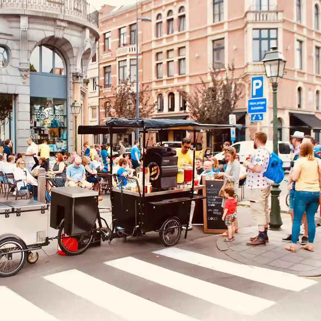 EQT Multipurpose Commercial Stainless Steel Coffee Bike Tea Bike Drinks ...