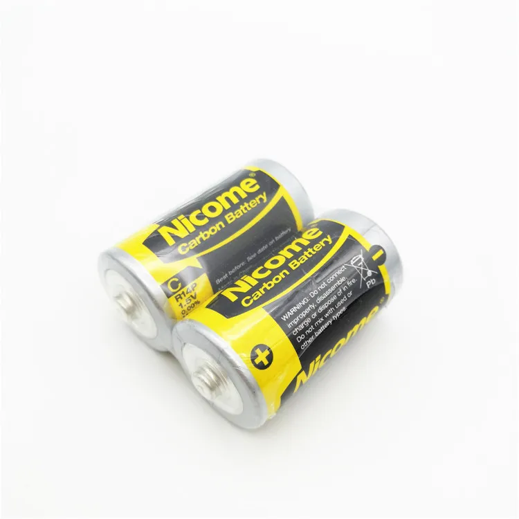 R14 Um-2 C 1.5v Battery Zinc Carbon For Toys Shrink Pack 280 Mins Y ...