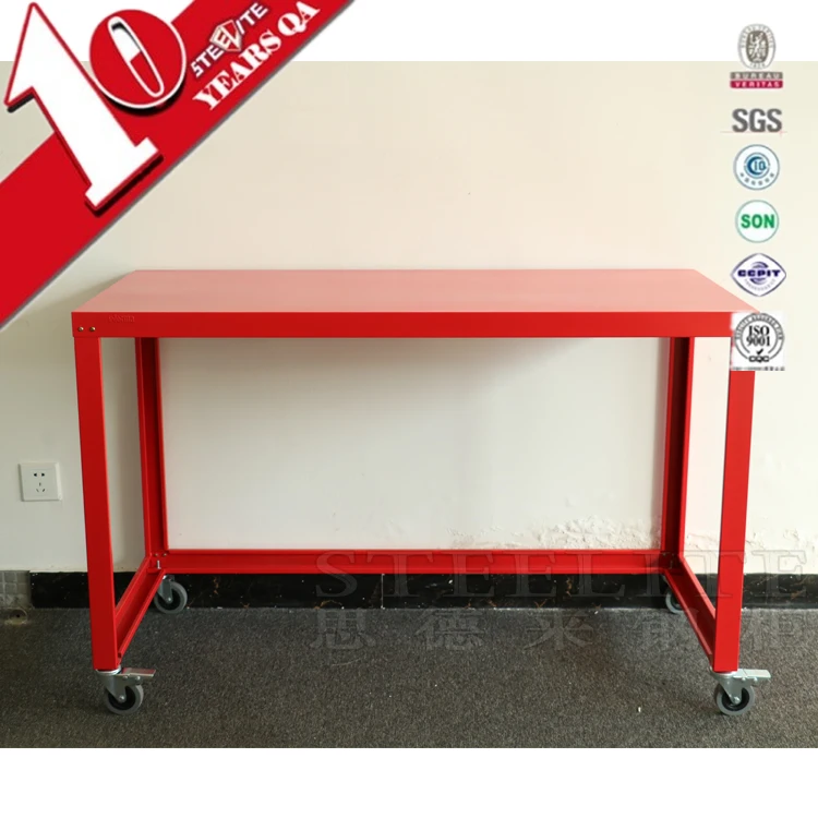 Portable Computer Table Steel Tubes Laptop Stand Pc Desk With Casters ...