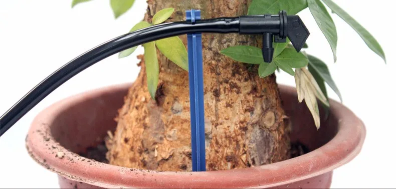 Drip Irrigation System Irrigation Pipe Fittings Tube Hose Stake Support ...