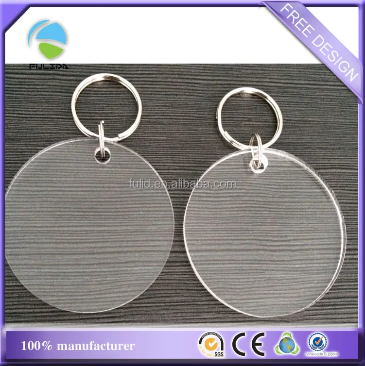 Custom Transparent Clear Acrylic Plastic Thin Thicker Blank Circle ...