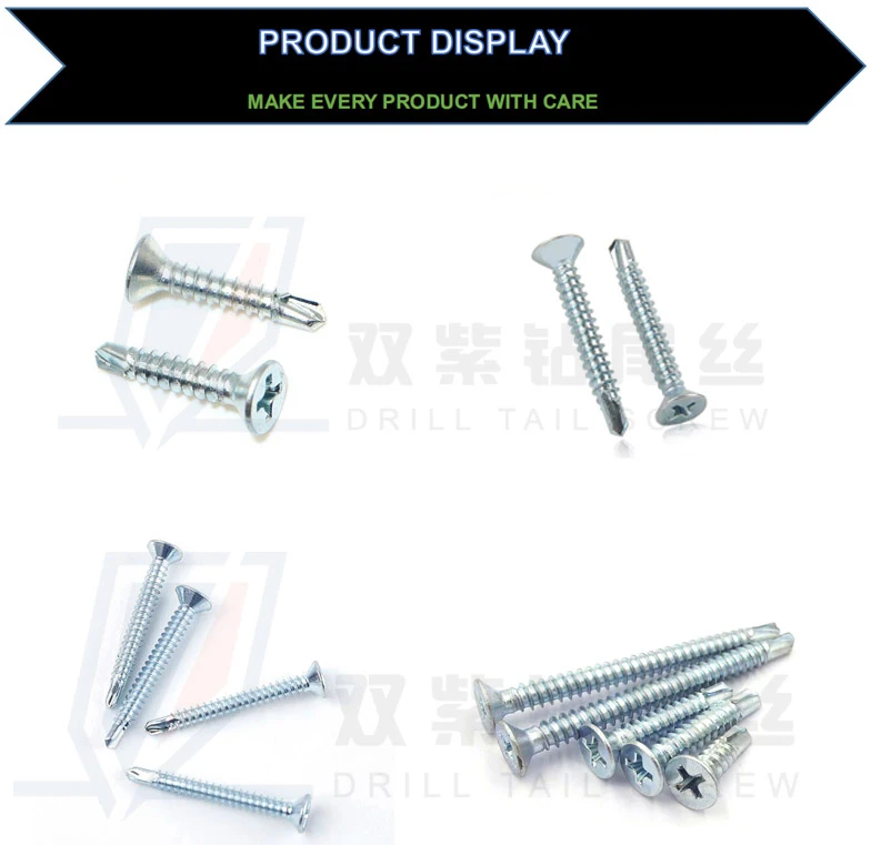Satnadard Din 7504p Flat Countersunk Head Drilling Screw By China - Buy ...