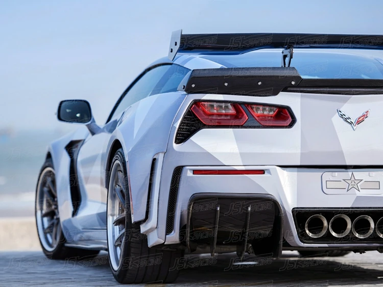 JSK GT STYLE CARBON FIBER REAR SPOILER for CHEVROLET C7 Z06