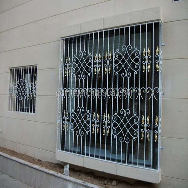 China Hlt Company Supply Steel Fence Wrought Iron Window Grills Balcony ...